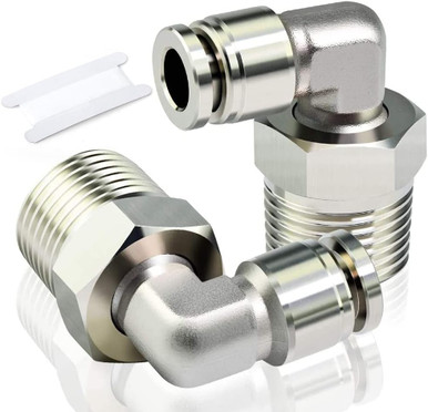 TAILONZ PNEUMATIC Stainless Steel Male Elbow 10MM Tube OD x 1/4 Inch ...