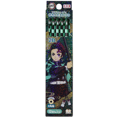 Sun-Star Stationery S5016860 Demon Slayer Pencils, 2B, Dozen, 12 Pieces ...