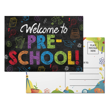Bulk Back To Preschool Postcards - (50 Pack) 4"X6" Welcome Back to ...