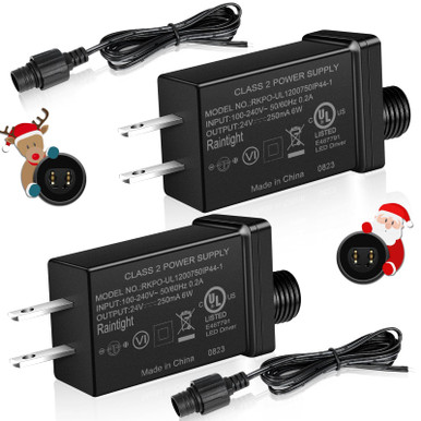 24V 6W Class 2 Power Supply, IP44 Waterproof LED Low Voltage Power ...