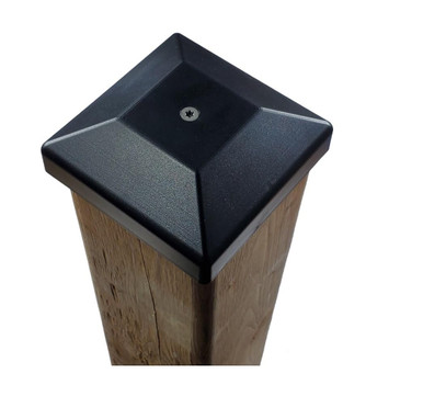 10 Pack Fence Post Caps 4x4 | Black Waterproof Plastic Fence Post ...