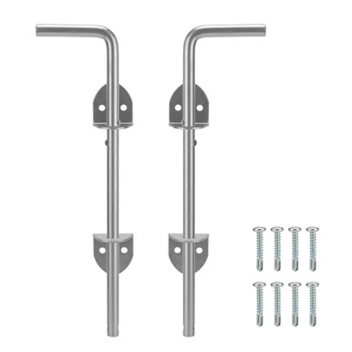 12" Cane Bolt Heavy Duty Drop Rod Gate Stopper Hardware, Gate Ground ...