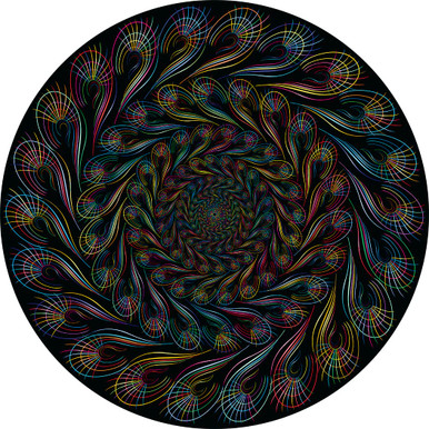 Bgraamiens Puzzle-Mandala Rainbow Lines-Hard Puzzle for Adults The ...