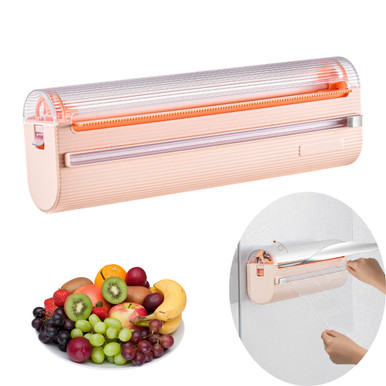 COFICINA 2 in 1 Magnetic Plastic Wrap Dispenser with Cutter, Double ...