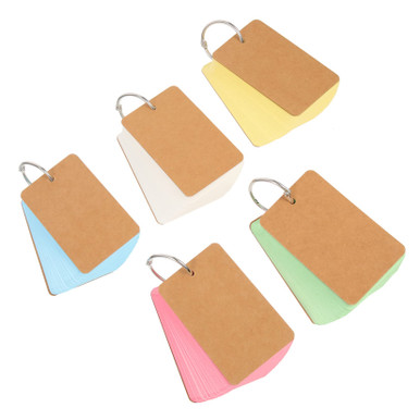 Tofficu 10 Pcs Card Stock Flash Cards with Hole Teacher Supplies for ...