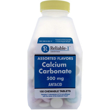 Calcium 500 mg Generic for Tums Assorted Fruit Flavored Chewable ...