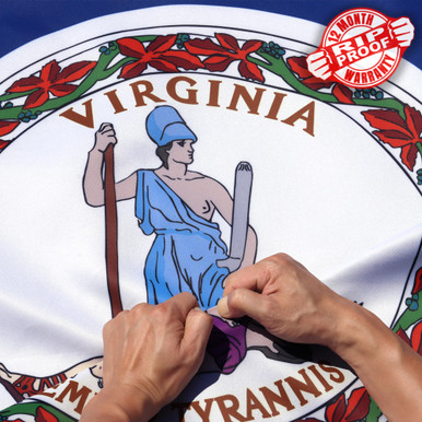 Anley Rip-Proof Double Sided 3-Ply Virginia State Flag 3x5 Foot - Vivid ...