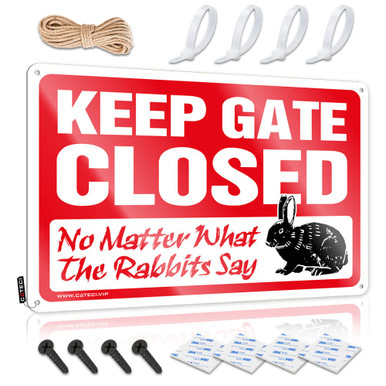 Trespassers Will Be Shot Keep Gate Closed No Matter What The Rabbits ...