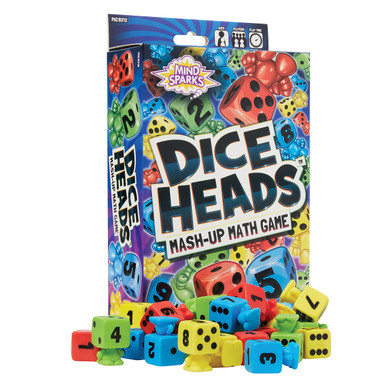 Mind Sparks DiceHeads Mash-Up Educational Math Dice Game for Kids, Fun ...