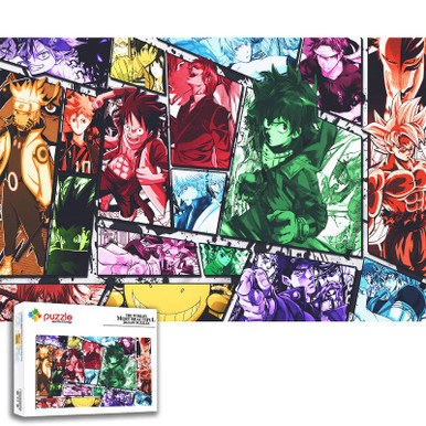 WSRXDMSN Anime Jigsaw Puzzles for Adults 1000 Pieces Wooden Collage ...