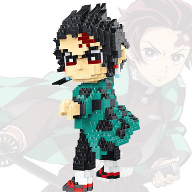 SEFWESRIG Anime Demon Slayer Figure Building Block Set, Micro Kamado ...
