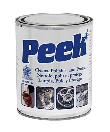 Peek Polish, Aluminum and Chrome Metal Polish - 1000ml (39.3 oz) Can ...