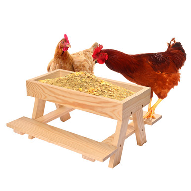 MONT PLEASANT Chicken Picnic Table, Handmade Carbonized Wooden ...