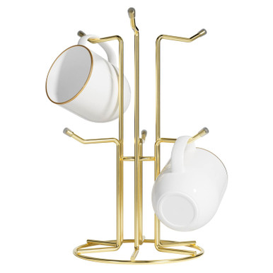 HULISEN Mug Holder for Large Cups, Mug Tree for Counter with 6 Hooks ...