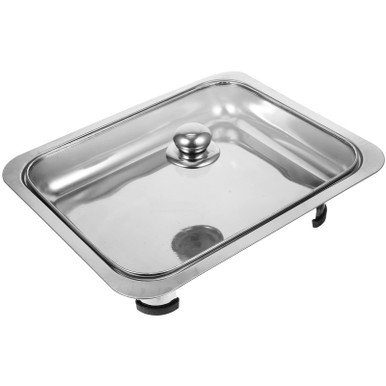 Steel Buffet Chafing Dish with Lid Cold Buffet Dishes Steam Table Pan ...