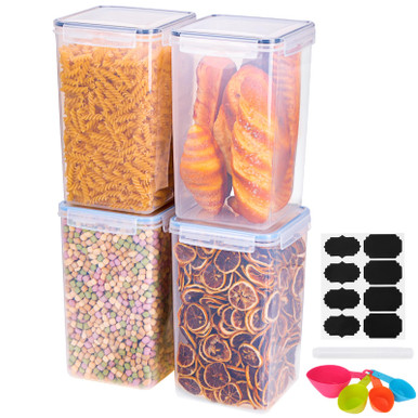 4 Pack 6.5L Large Airtight Food Storage Containers for Kitchen ...