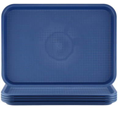HEIHAK 5 Pack Plastic Fast Food Tray, 16x12 Inch Plastic Cafeteria ...