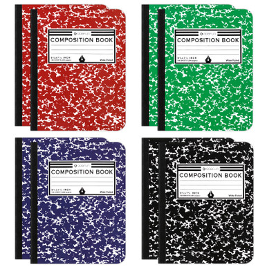 Goefun Composition Notebook Wide Ruled 8 Pack, 4 Assorted Pastel Colors ...