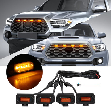 FICOLPO 4 Pcs Tacoma Grill Lights Compatible with Toyota Tacoma 2020 ...