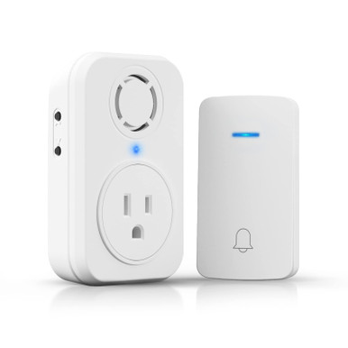 AIDA Wireless Doorbell, Self-powered Doorbell with Extra Socket, No ...