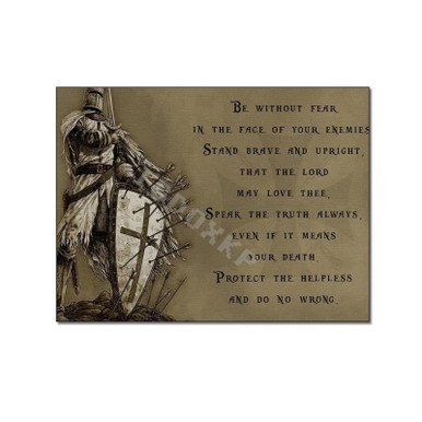 Posters Knights Templar Crusader Quotes Poster European Medieval ...