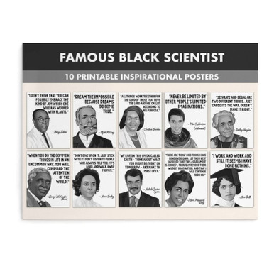 Room Decor Aesthetics Black Scientist Motivational Poster Science ...