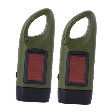 DOITOOL 2pcs Rechargeable Flashlights Crank Flashlight Wind up ...