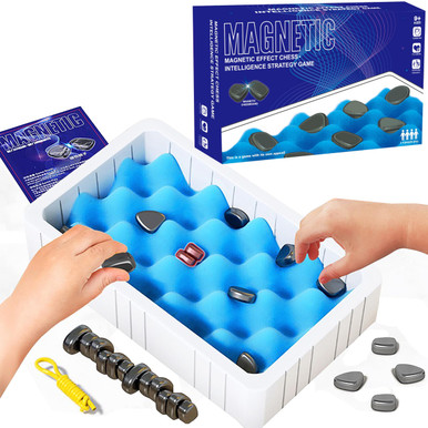 Magnetic Chess Game, Magnetic Chess Game with Stones, with 20 Magnetic ...