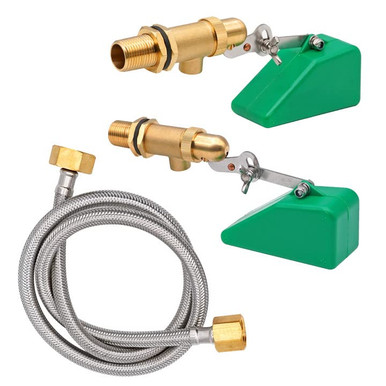 NAOEDEAH 2pcs Brass Float Valve for Water Tank 1/2 Inch Automatic Fill ...