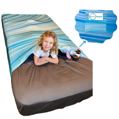 SENSi CHiLD Calming Twin Size Nylon Sensory Compression Sheet Sensory ...