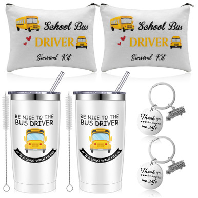 Layhit 6 Pcs School Bus Driver Gift Bus Driver Appreciation Gift Thank ...