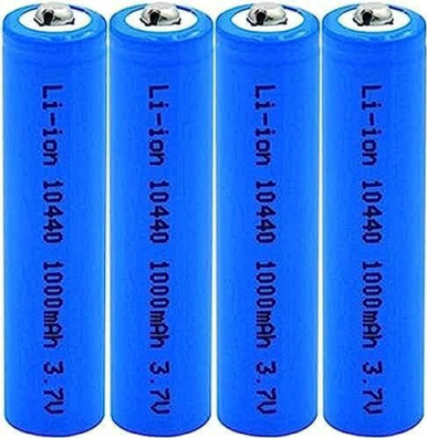 Aa Rechargeable Battery 3.7V 1000mAh 10440 Ion Batteries Li-Ion Replacement Cells for Electric ...