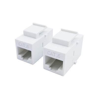 Exuun CAT6 RJ45 Keystone Coupler, (2-Pack) RJ45 Connector CAT6 Female ...