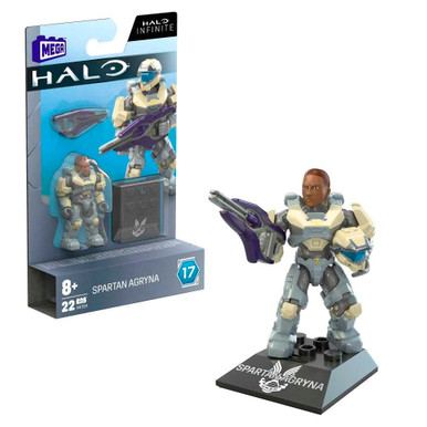 Mega Construx Halo Heroes Pro Builders Halo Infinite 17 Spartan Agryna ...
