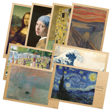 Quarterhouse Famous Paintings in History Poster Set, Art Classroom ...