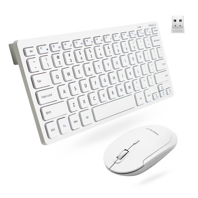 Macally Small Wireless Keyboard and Mouse Combo - Essential Work Duo ...