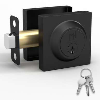 MEGA HANDLES Deadbolt I Entry Deadbolt Lock - Heavy Duty Square Locking ...