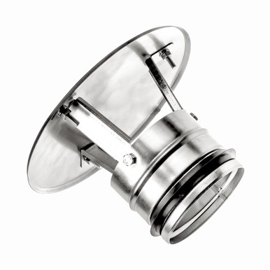 4 Inch Galvanized Steel Rain Cap - Round Roof Chimney Cap - Vent Roof ...