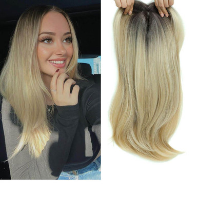 MzeeR 18 Inch Hair Topper Long Layered Hair Toppers for Women Synthetic ...