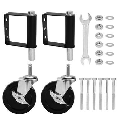 2 PCS 4-Inch Spring Loaded Gate Caster for Wooden Gate, Heavy Duty Gate ...