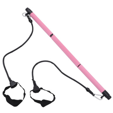 Kisangel Rope Pull Rod Full Body Workout Pilates bar Resistance Bands ...