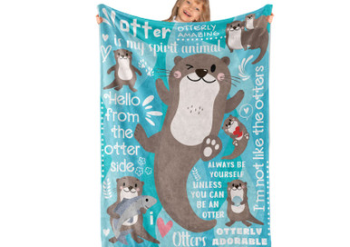 Otter Gifts for Girls, Otter Blanket, Gifts for Otter Lovers, Daughters ...