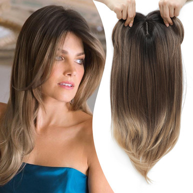 Ms Taj 18 Inch Hair Topper Long Layered Hair Toppers for Women ...