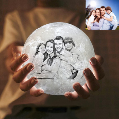 Custom Moon Lamp 3d Printing,Customized Photo Moon Lamp Custom Picture ...