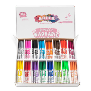 ARLTR Washable Markers Bulk, Super Tip Markers for Classroom, 16 ...