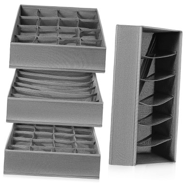 Parliky 4pcs Boxes Drawer Storage Box Organizing Drawers Storage Sock ...