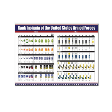 U.S. Military Rank Poster, U.S. Soldier And Officer Badge Poster U.S ...