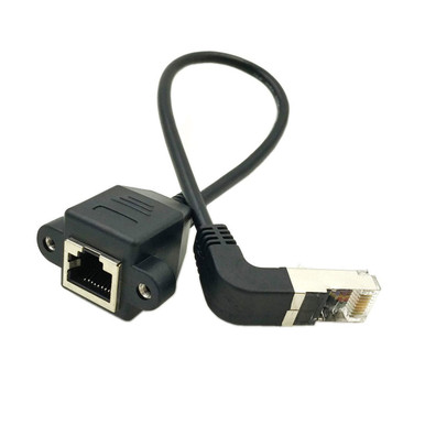 Wpeng RJ45 LAN Network Extension Cable,90 Degree Angle RJ45 A Male to A ...