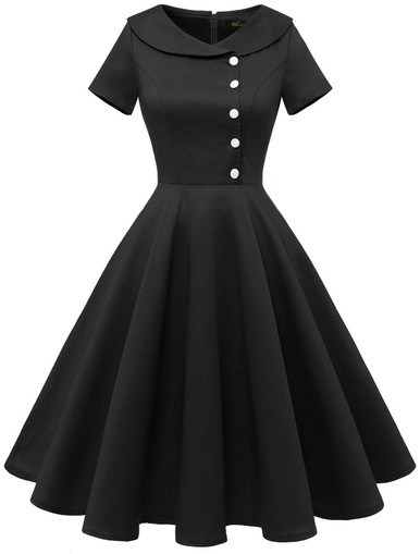 Wedtrend Black Church Dress for Women, 50s Style Dresses for Women ...