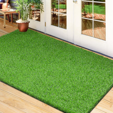 TREETONE Artificial Turf Rug, 3x5 Ft Realistic Grass Mat, Indoor ...